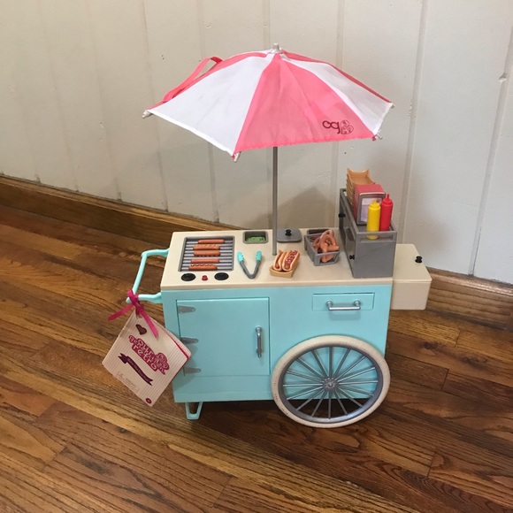 Our Generation | Toys | Our Generation Retro Hot Dog Cart For 8 Dolls ...